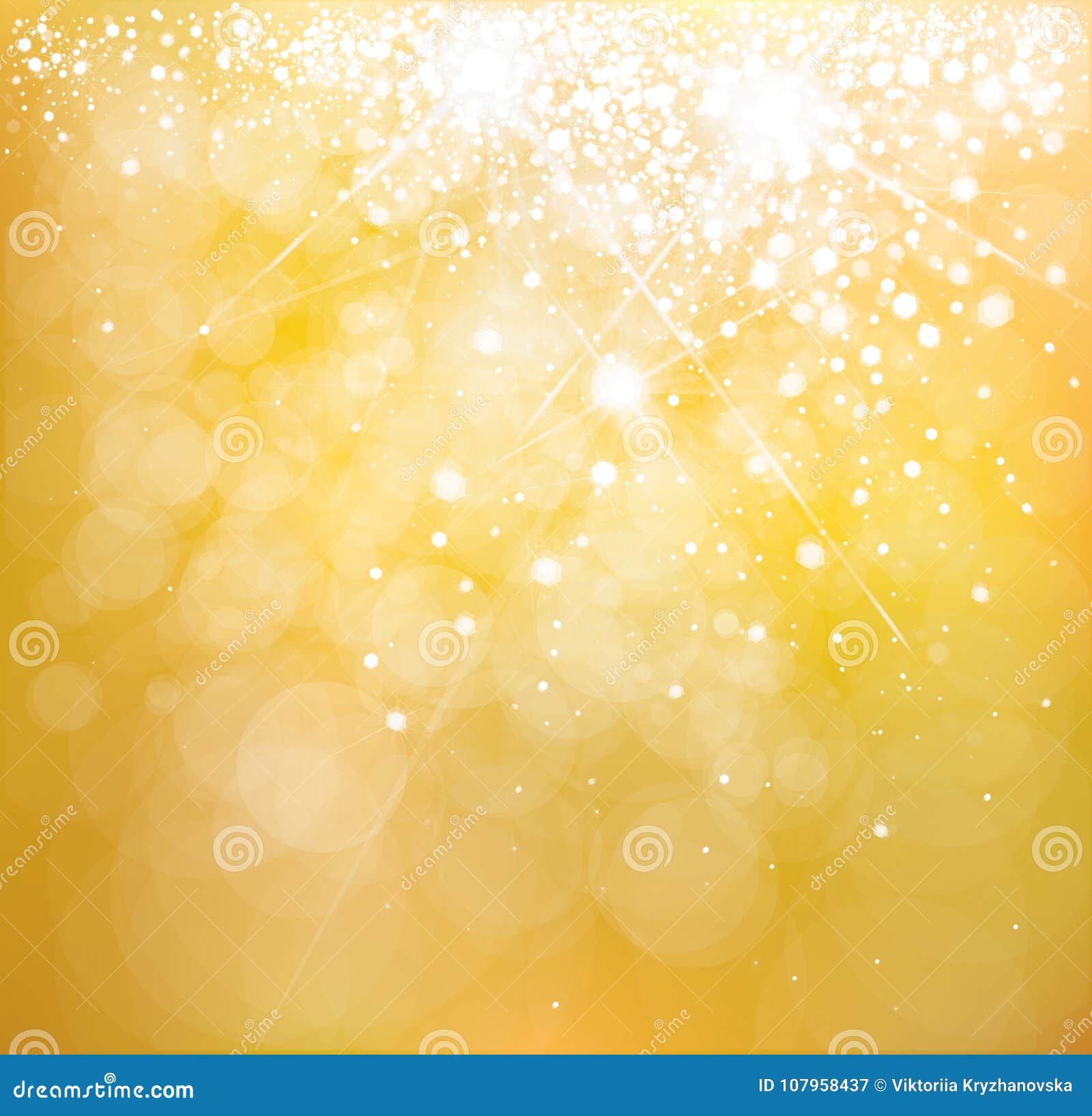 Vector golden background. stock vector. Illustration of lights - 107958437