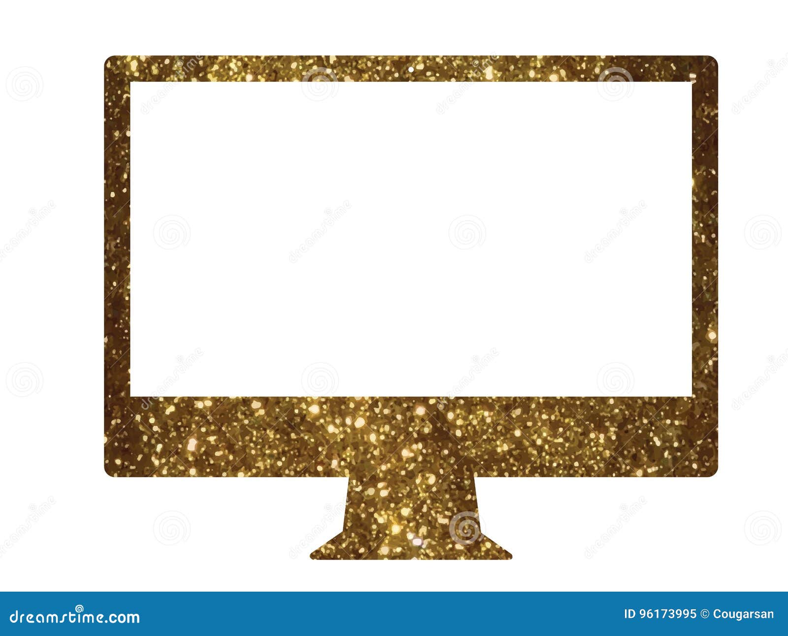 Vector Golden Glitter Gold Color Flat Computer Icon Stock Vector ...