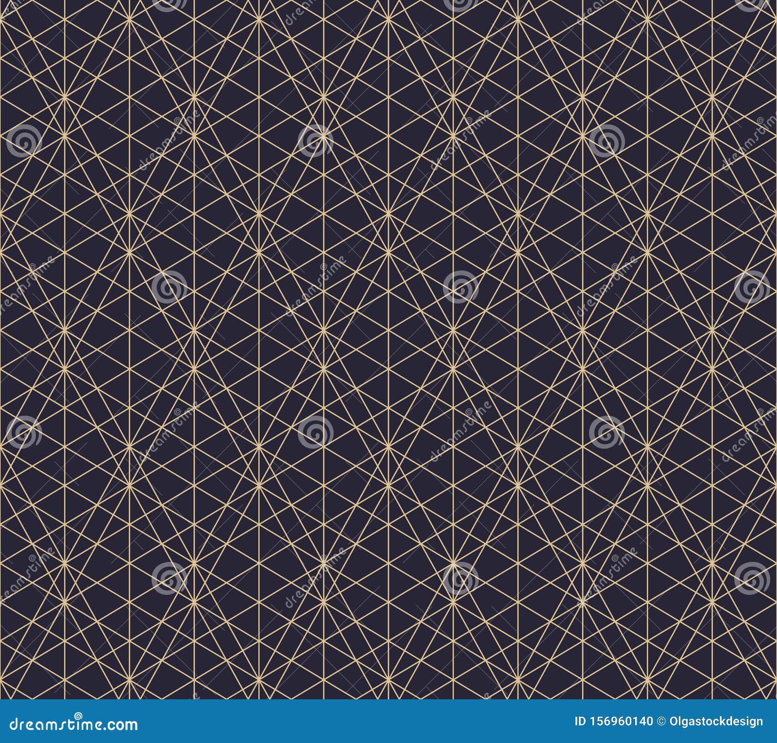 Vector Golden Grid Texture. Abstract Black and Gold Geometric Seamless ...