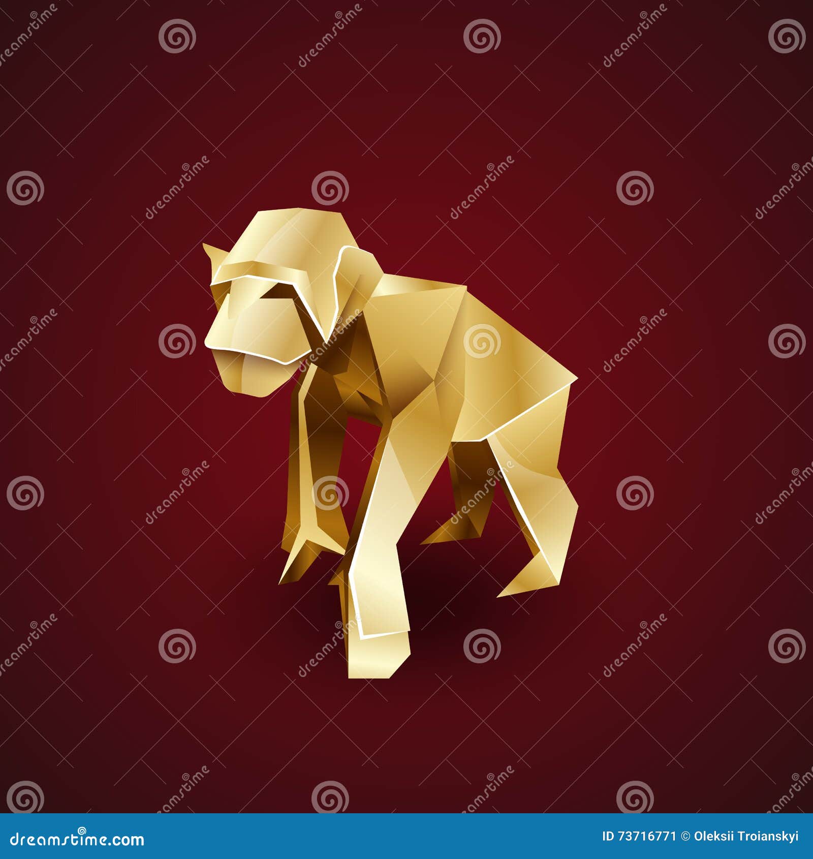 Monkey Chimp Pixel Art Animal Video Game Cartoon Vector Illustration ...