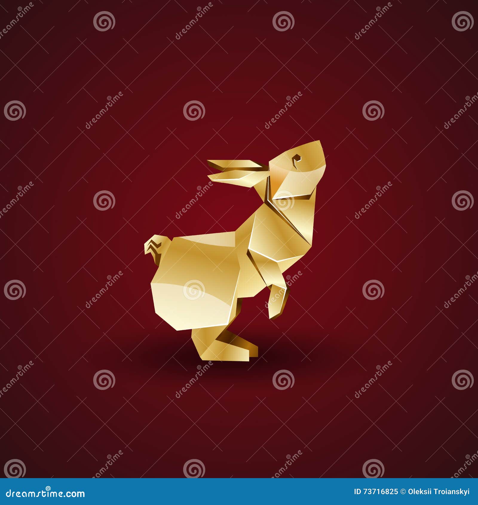Origami Rabbit Recycled Papercraft Stock Photography | CartoonDealer ...