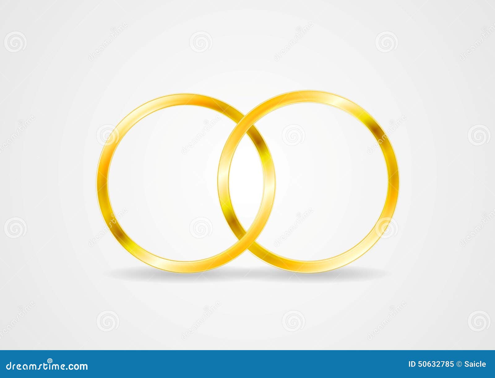 Vector golden rings stock vector. Illustration of layout - 50632785