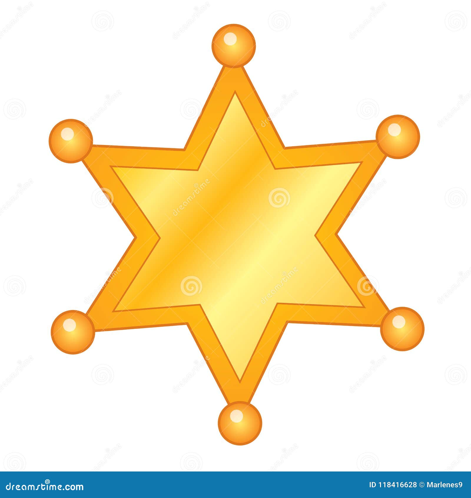 Vector Golden Sheriff Badge Stock Vector - Illustration of authority ... Vector Golden Sheriff Badge Stock Vector - Illustration of authority ...