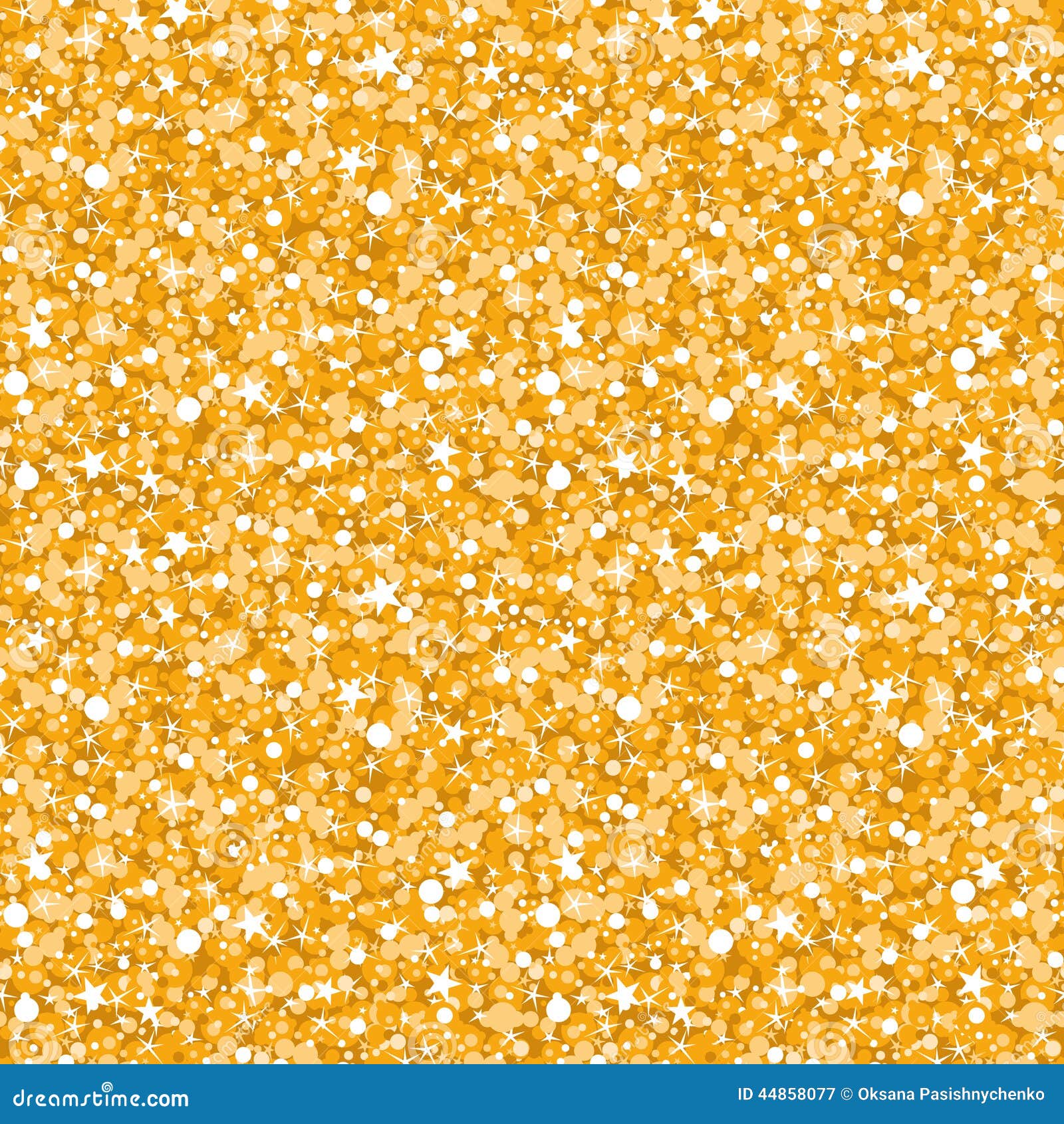 Vector Golden Shiny Glitter Texture Seamless Stock Vector