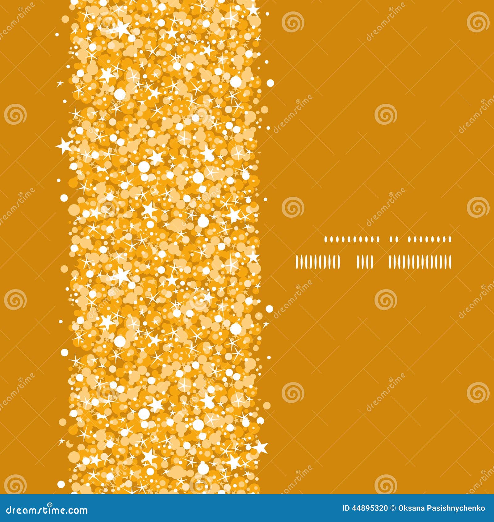Vector Golden Shiny Glitter Texture Vertical Frame Stock Vector ...