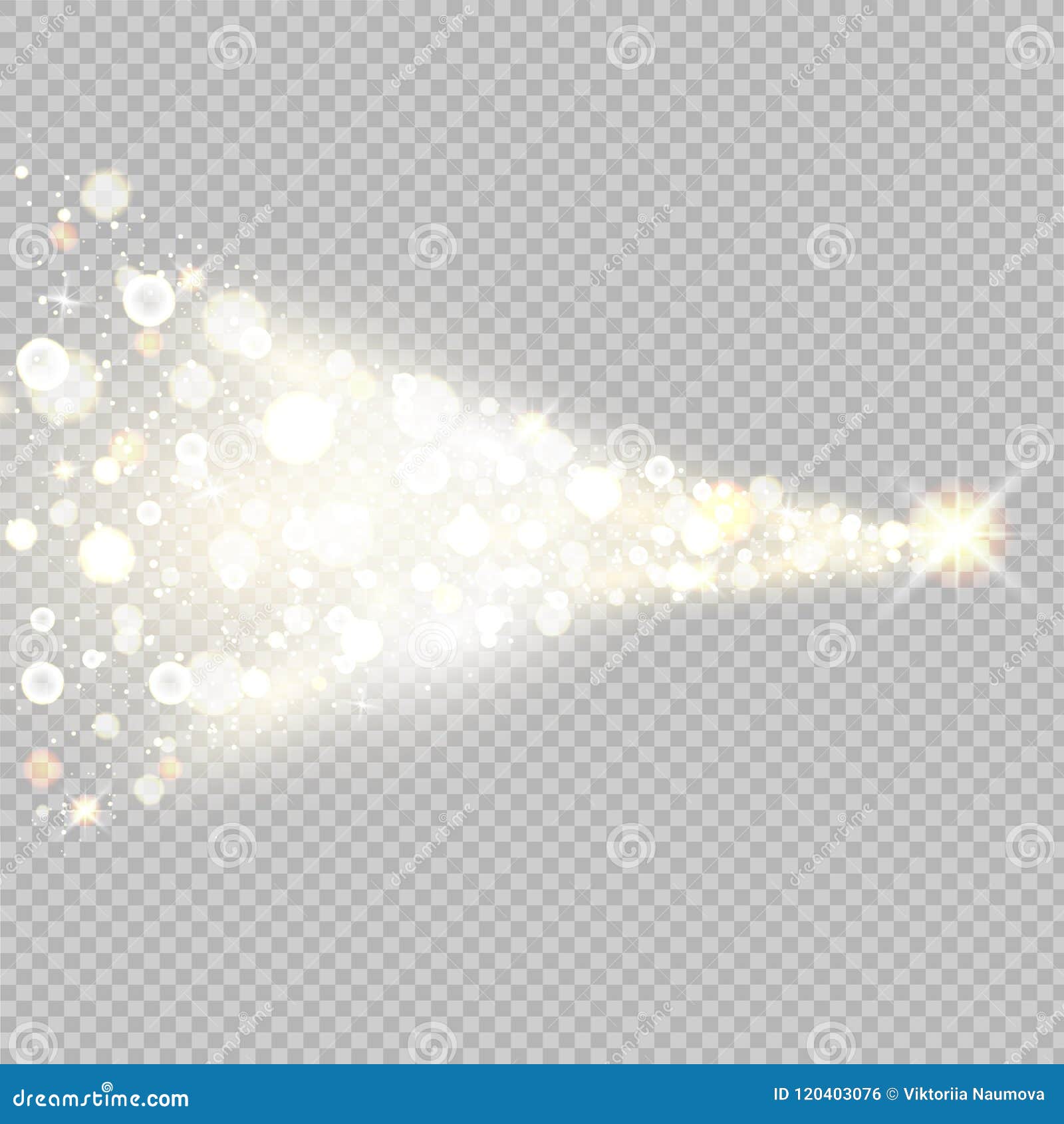 Vector Golden Sparkling Falling Star. Vector Illustration Stock Vector ...