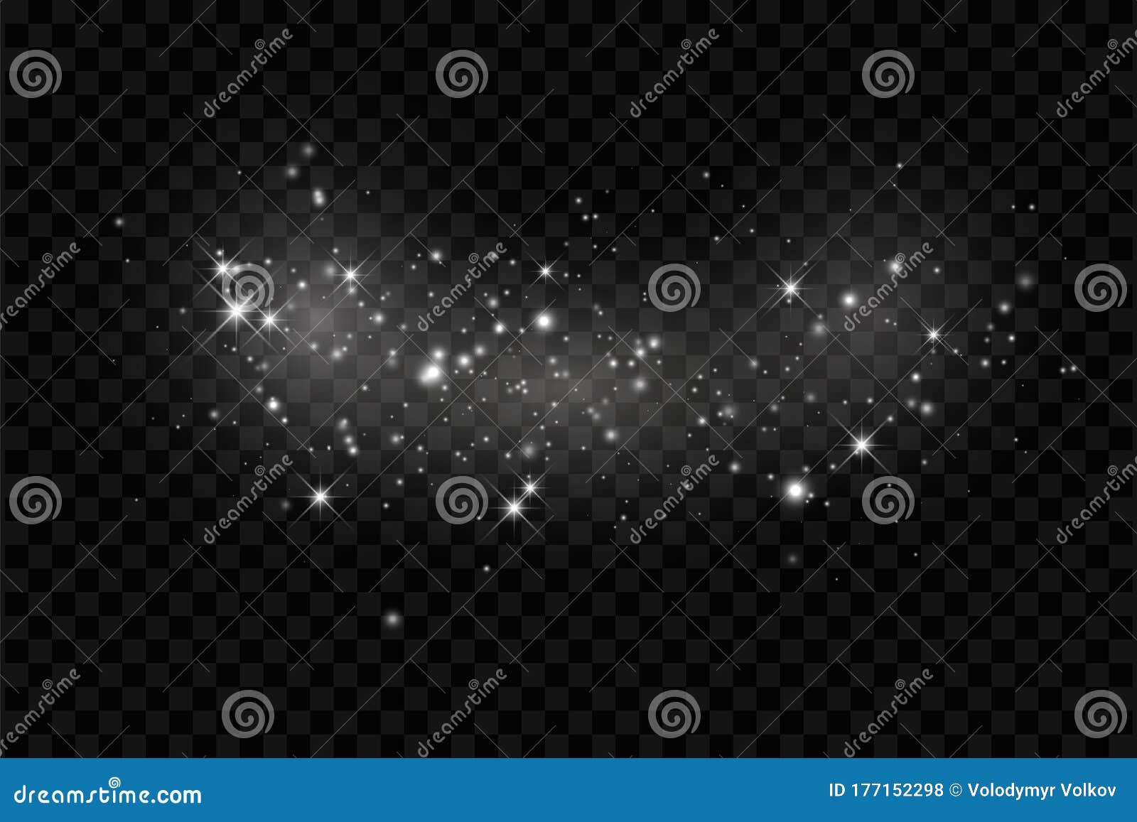 Vector Golden Sparkling Falling Star. Stardust Trail Stock Vector ...