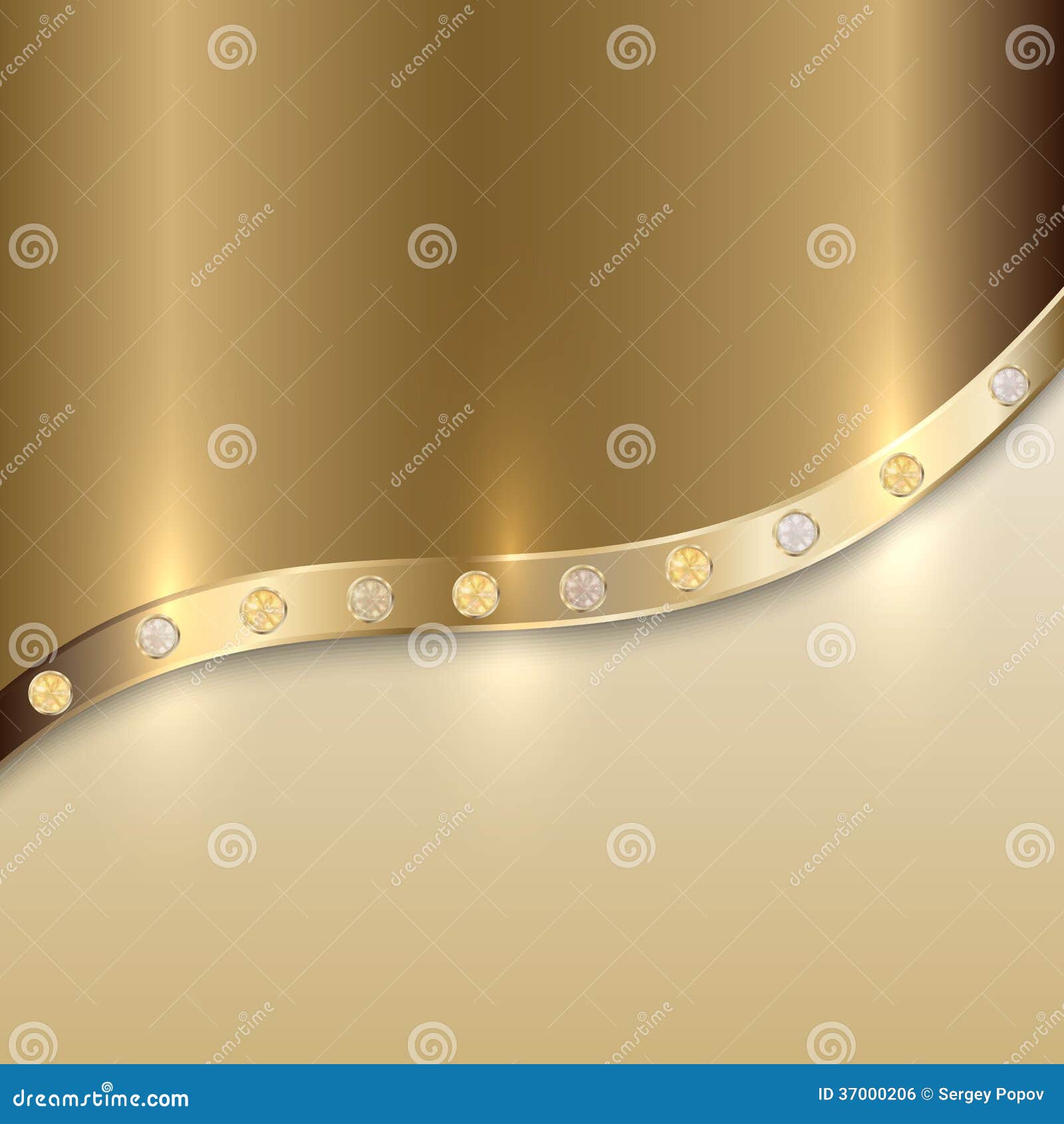 Vector Golden Texture Background with Curve and Stock Vector ...