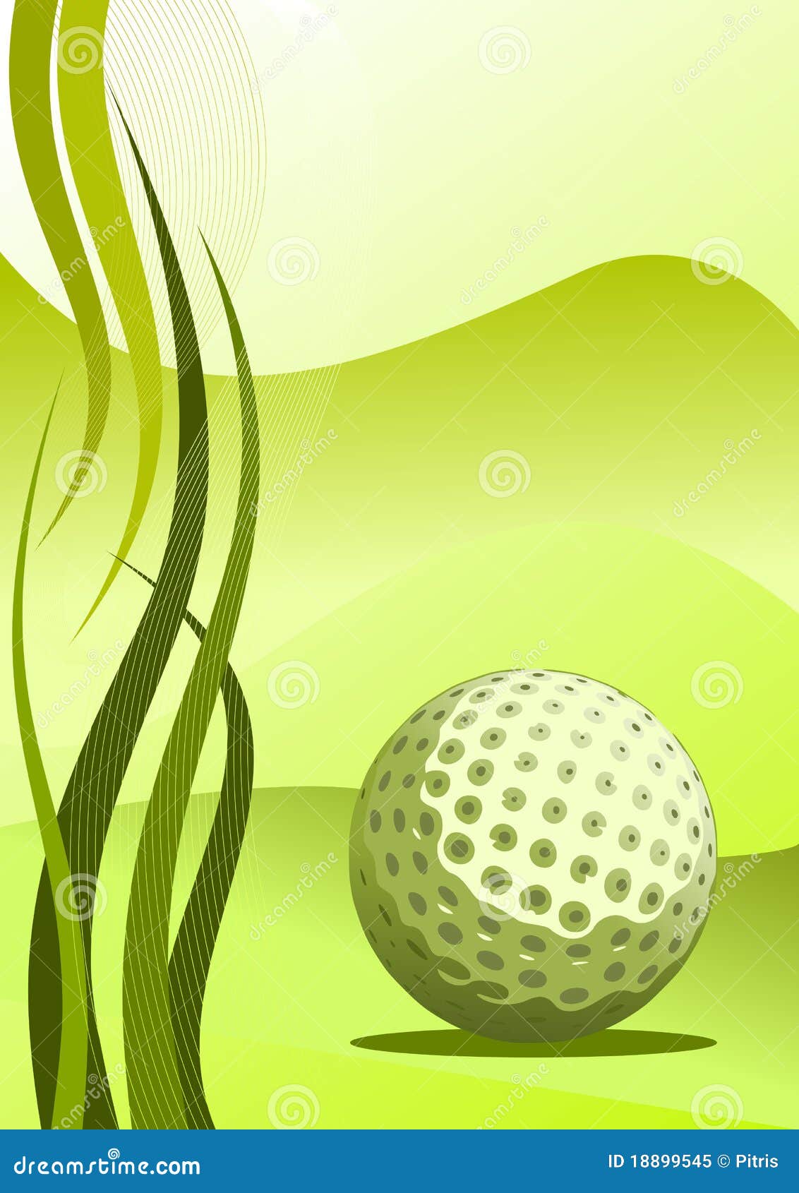 Vector golf background stock vector. Illustration of golf - 18899545