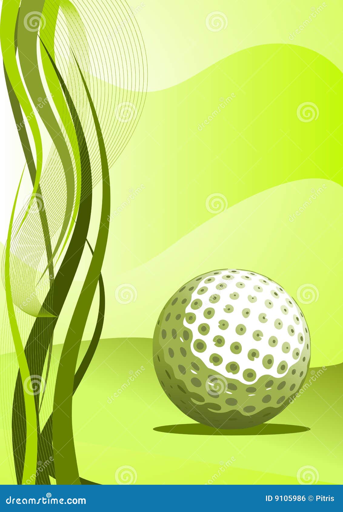 Vector Golf Background stock vector. Illustration of design - 9105986