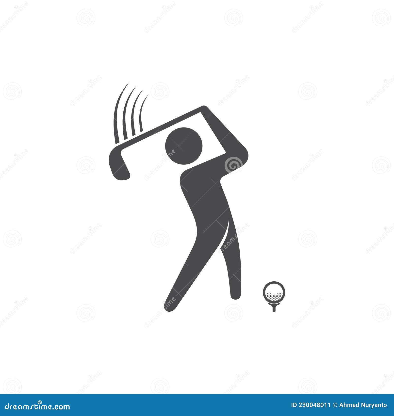 Vector of Golf Player Illustration Stock Vector - Illustration of ...
