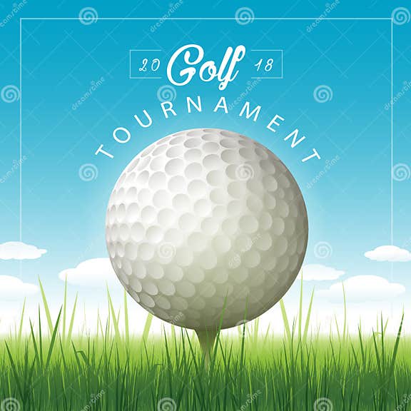 Vector Golf Tournament Background Stock Vector - Illustration of blue ...
