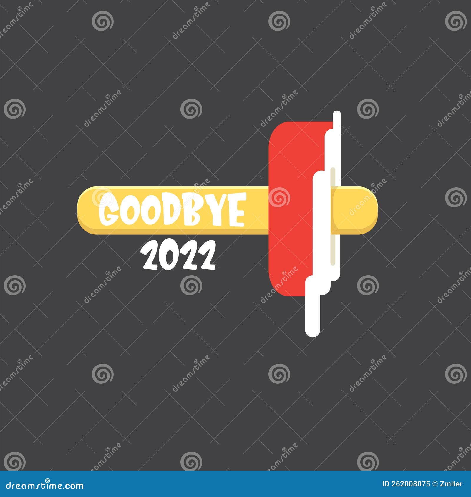 Vector Goodbye 2022 Hello 2023 Year Vector Concept Illustration With ...