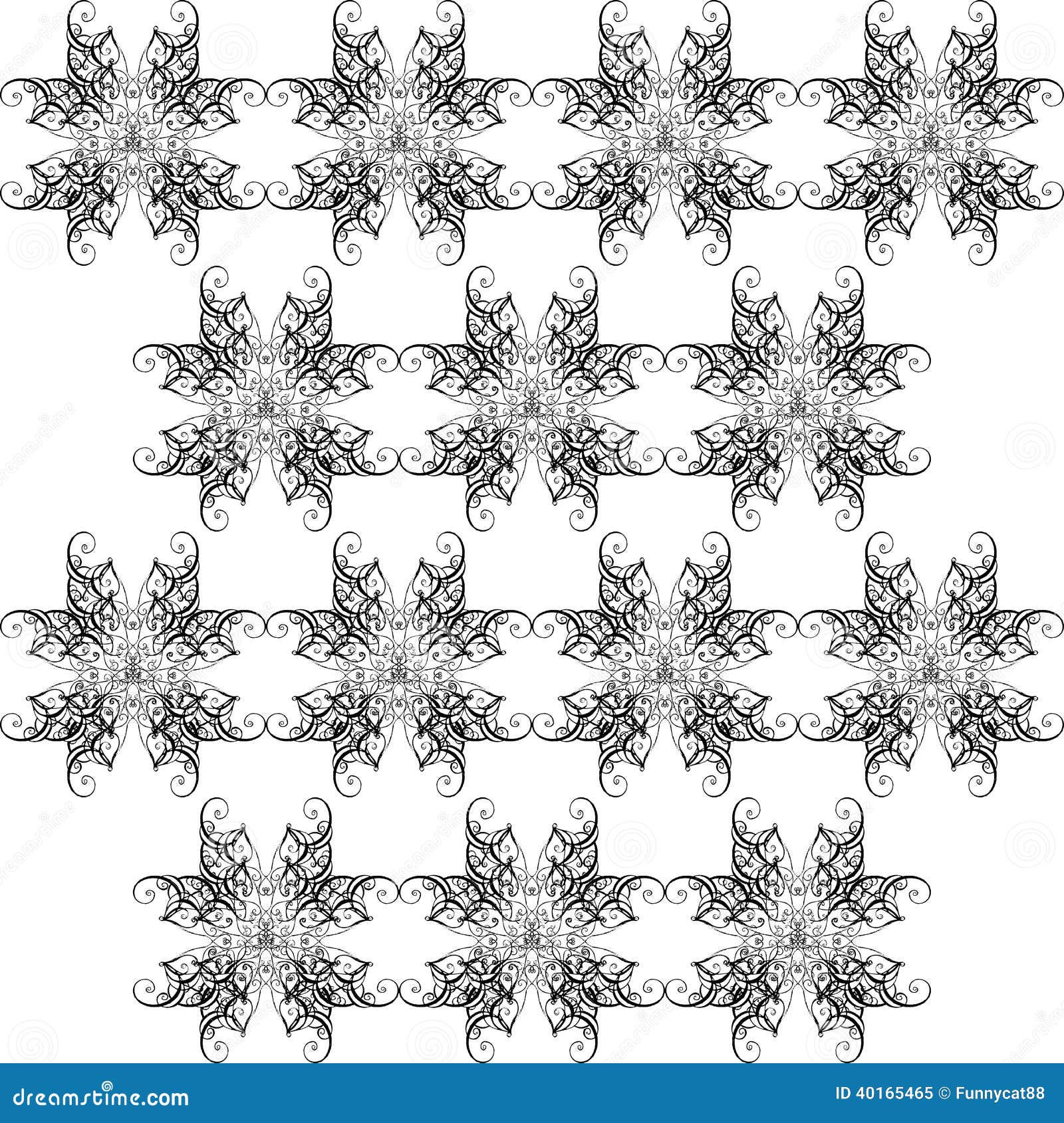 Vector Gothic Seamless Pattern Stock Vector - Illustration of baroque ...