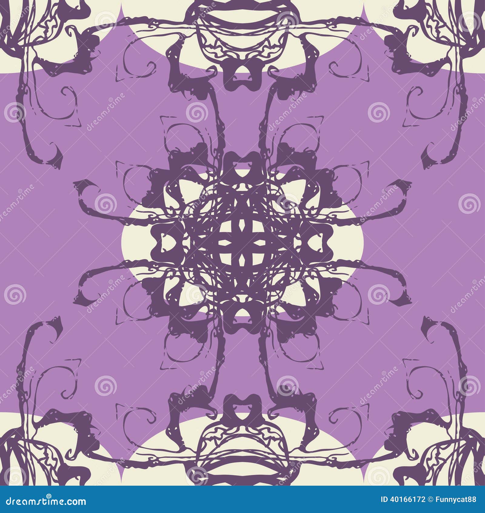 Vector Gothic Seamless Pattern Stock Vector - Illustration of ornate ...