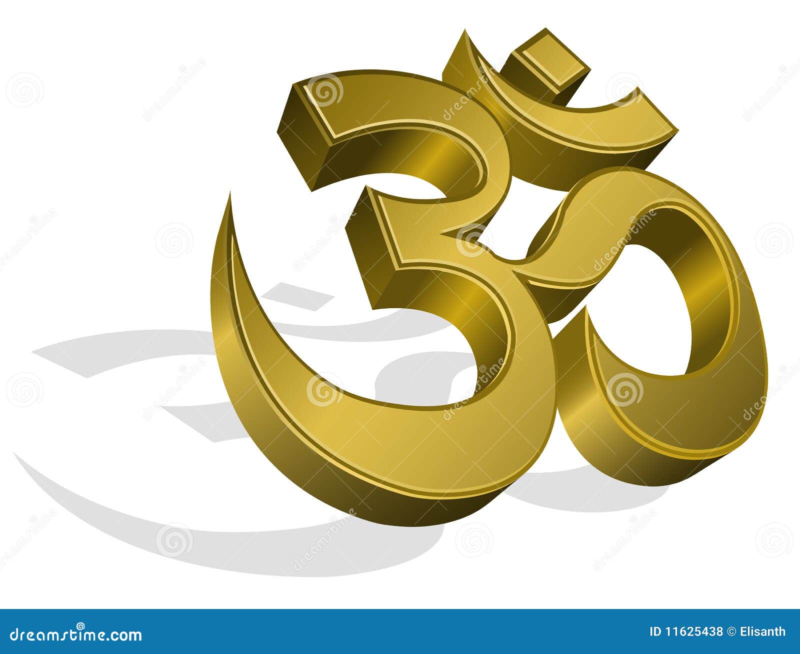 Vector gouden om symbool vector illustratie. Illustration of oosters ...