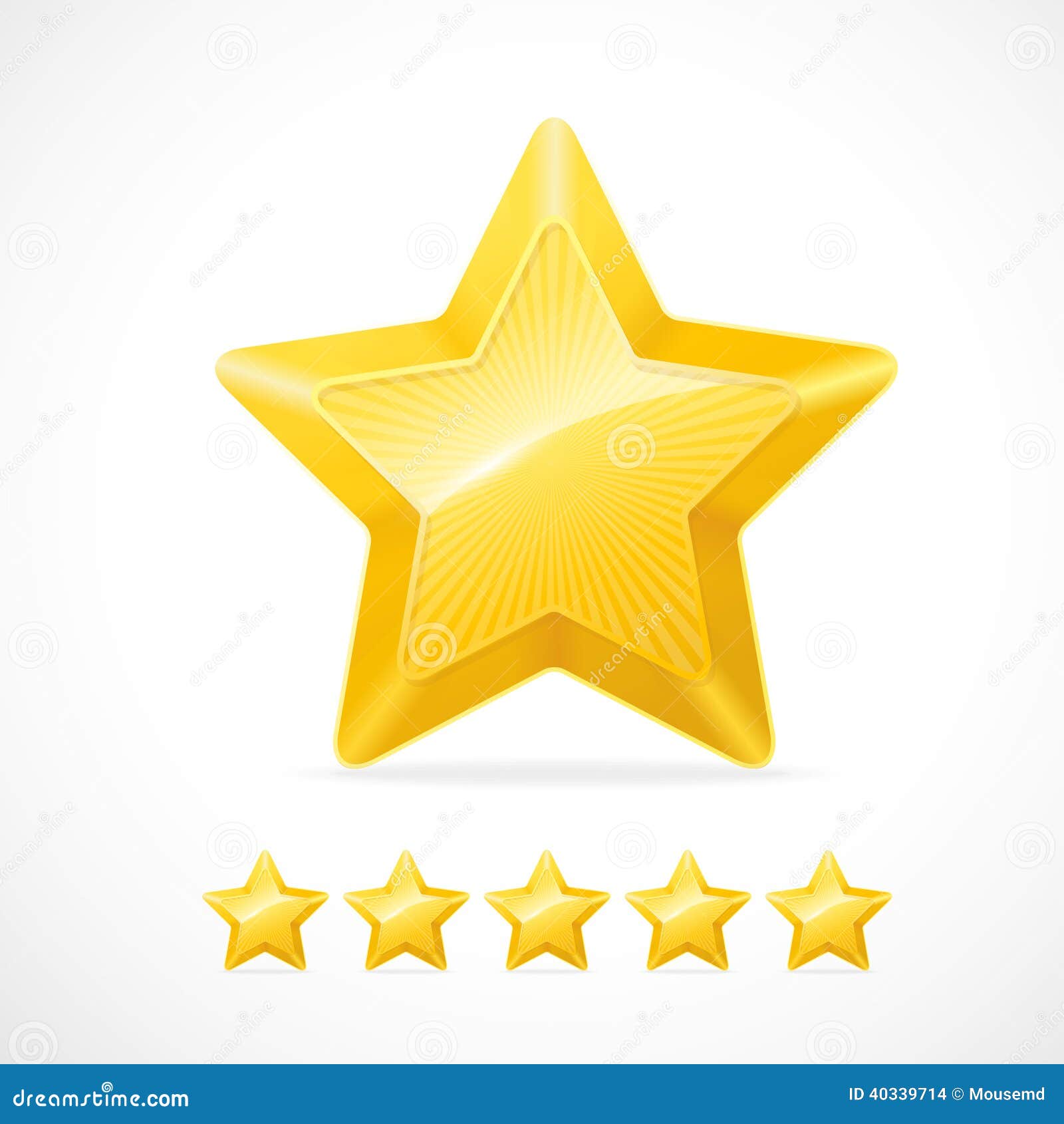 Vector gouden ster vector illustratie. Illustration of mooi - 40339714