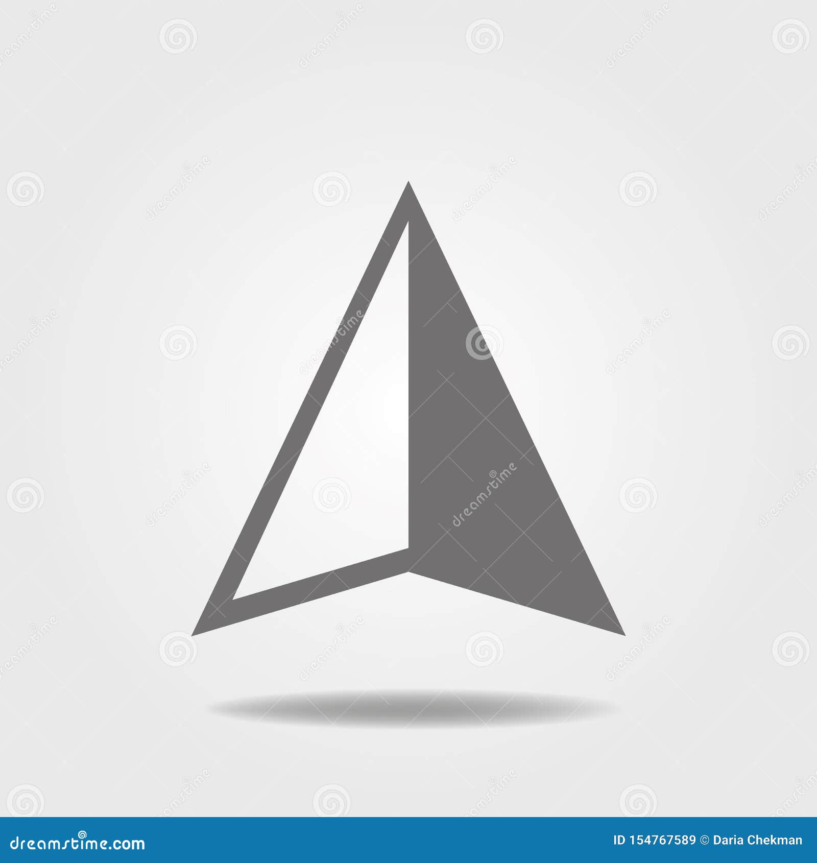 Vector - Vector Gps Arrow Icon. Eps 10 Stock Illustration ...