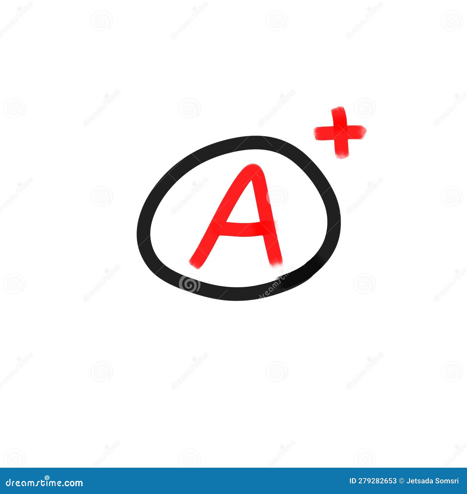 Vector of grade a plus. stock vector. Illustration of presentation ...