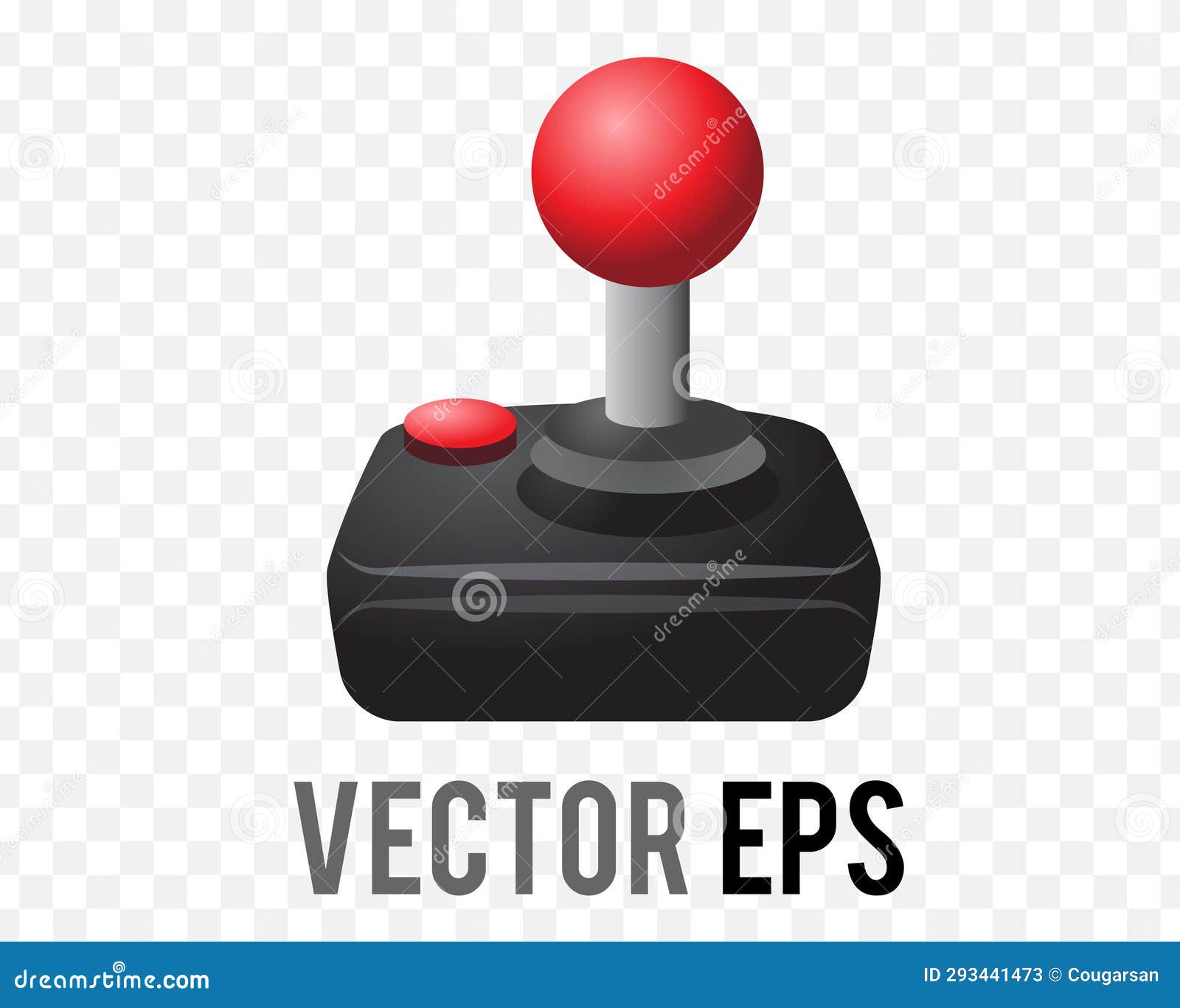 Vector Gradient Black and Red Game Joystick Controller Icon Stock ...