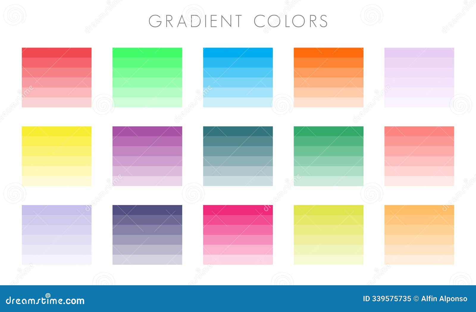 Vector Gradient Color Pallete Collection Stock Illustration ...