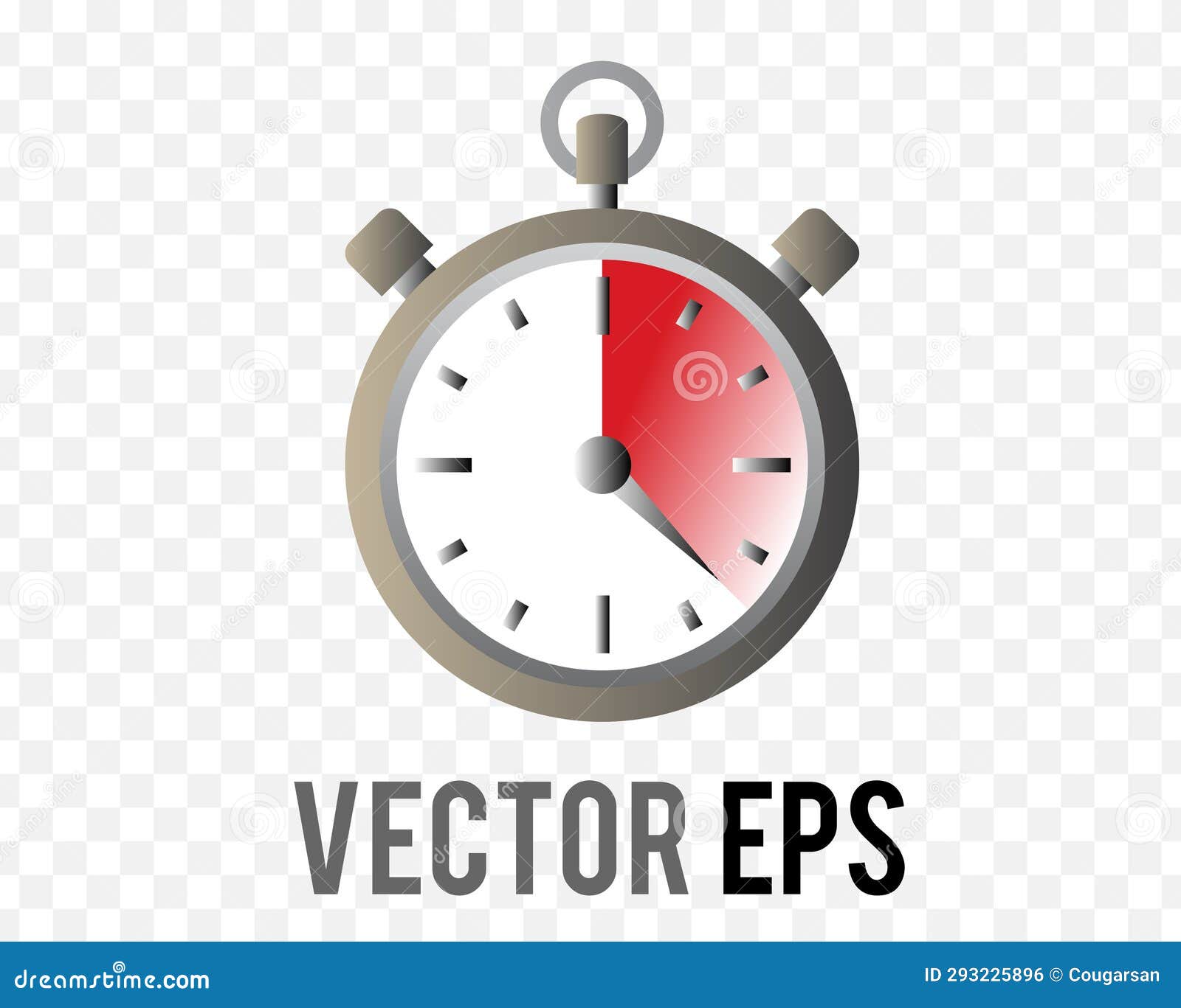 Vector Gradient Gold Stopwatch Timer Icon Stock Illustration ...