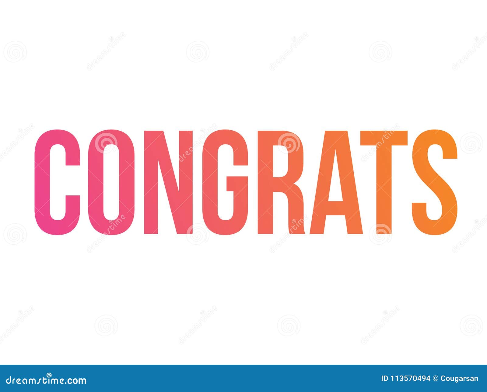 Word Congrats. Hand Written Doodle On White Background Vector ...