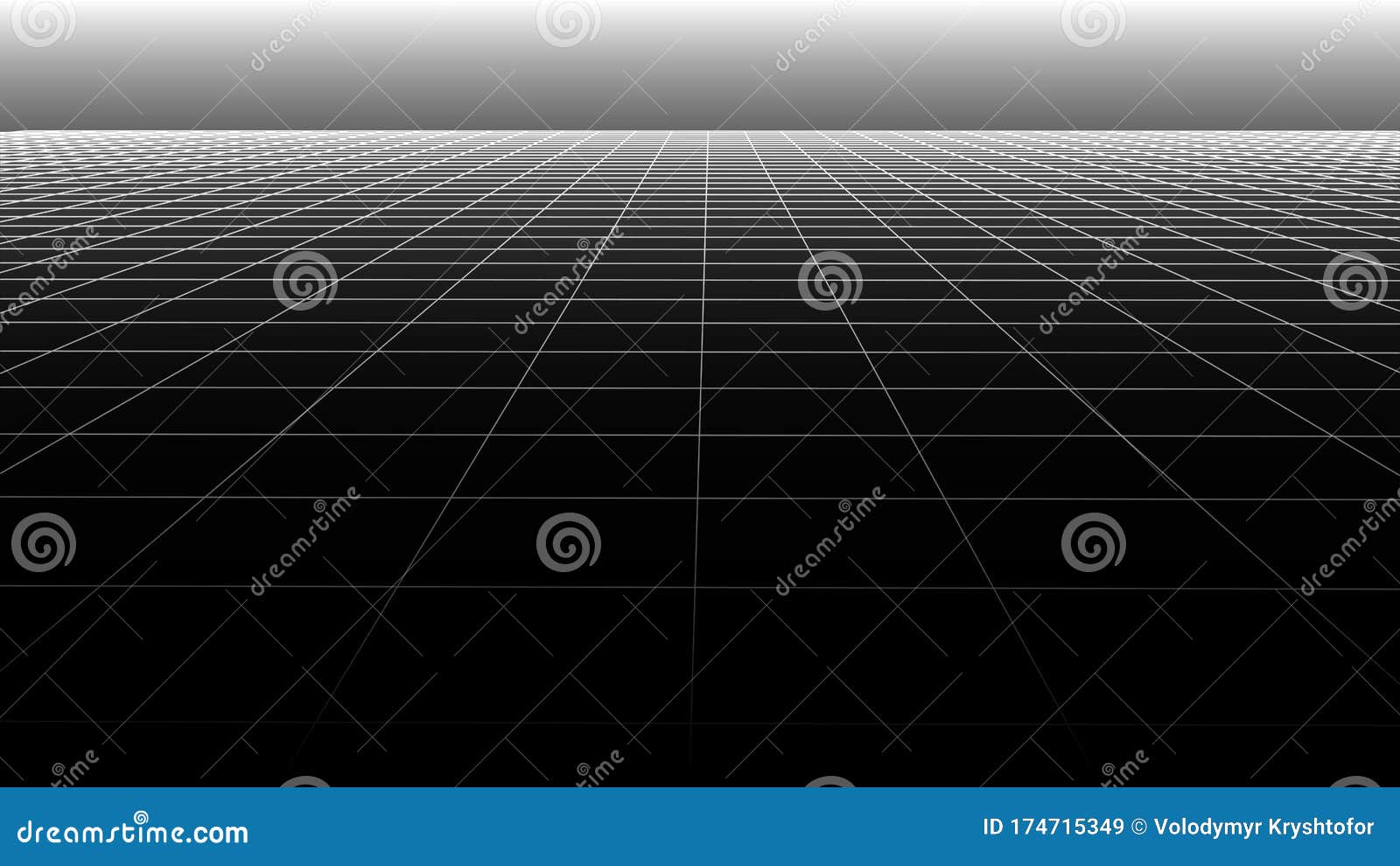 Vector Gradient Perspective Grid. Detailed Lines Forming an Abstract ...