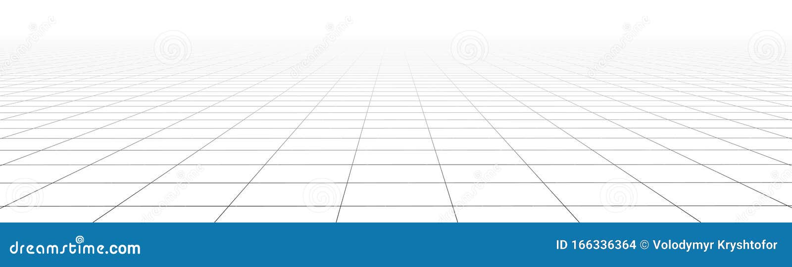 Vector Gradient Perspective Grid. Detailed Lines on White Background ...