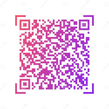 Vector gradient QR code stock vector. Illustration of sign - 259891788