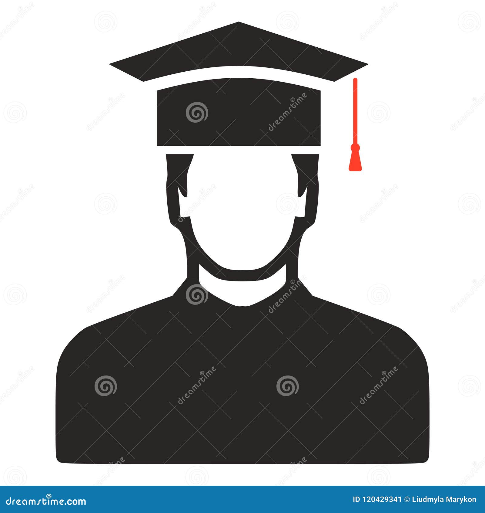 Vector Graduates Student - Education Icon, University Diploma ...