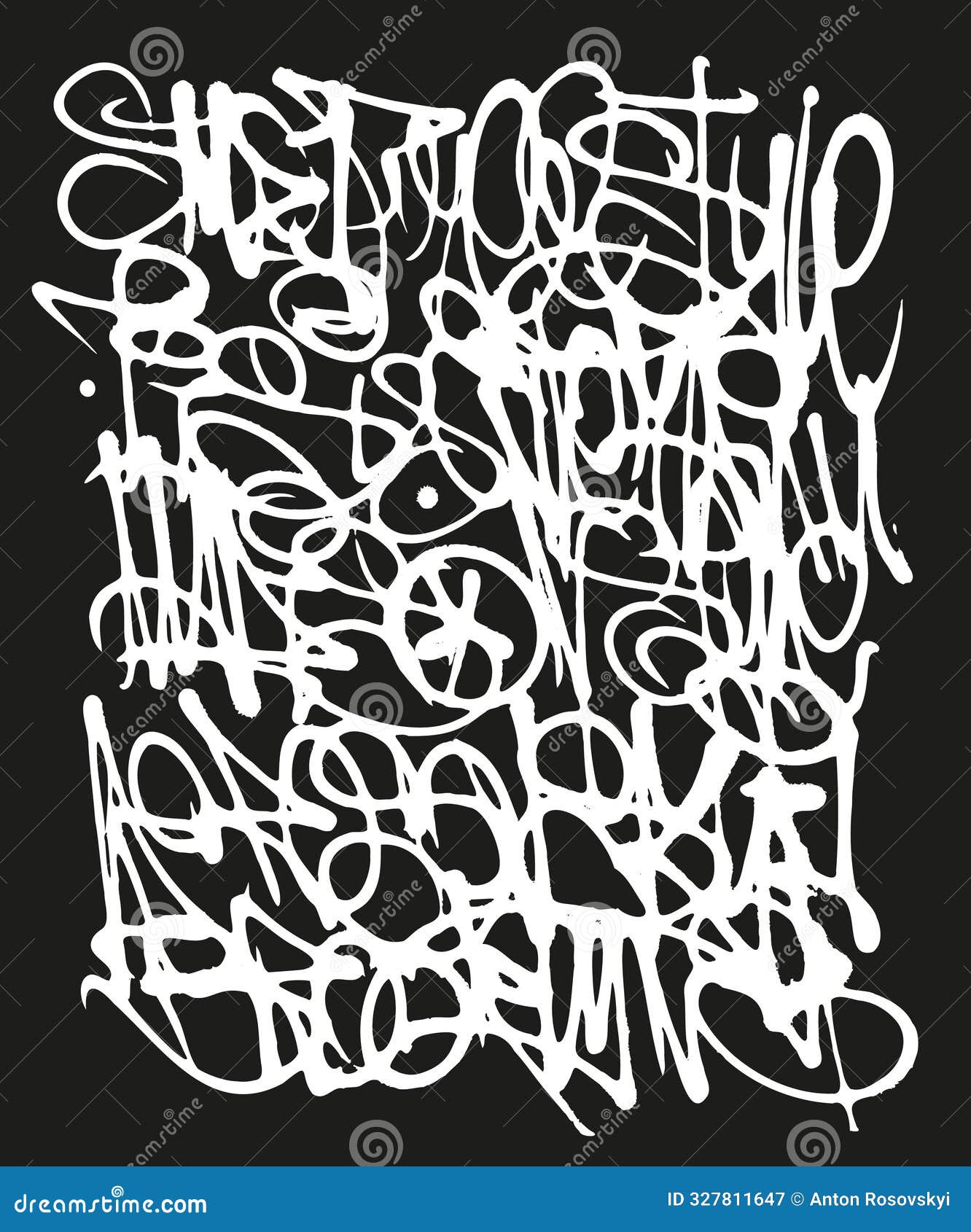 Vector Graffiti Tags, Print Design Stock Vector - Illustration of ...