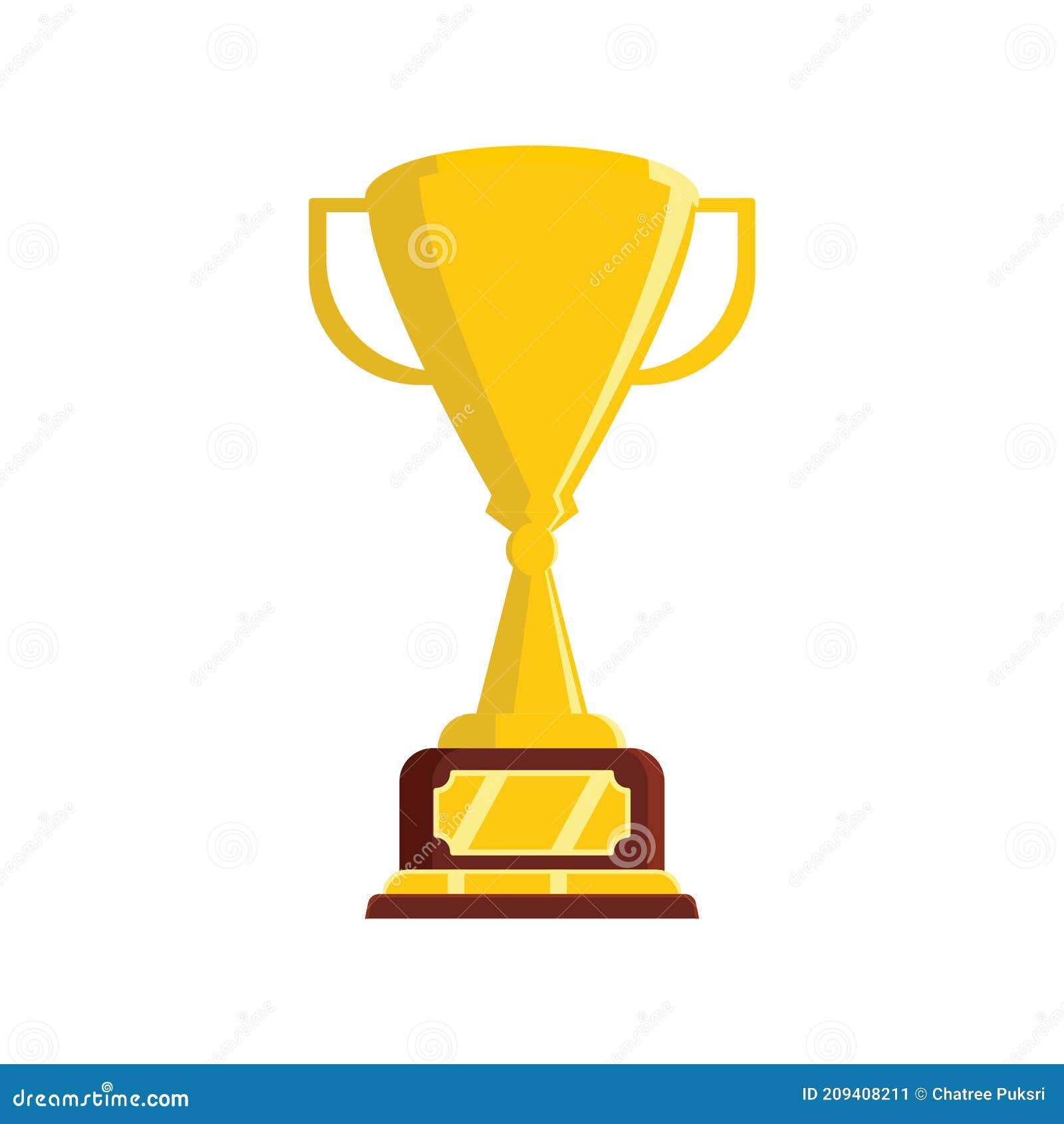 Vector of a Grand Champion Gold Trophy Stock Vector - Illustration of ...