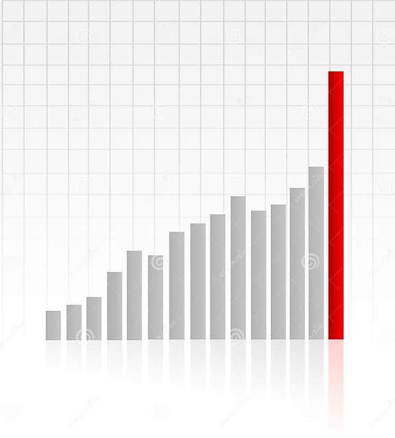 Vector graph stock vector. Illustration of height, digitally - 8634165