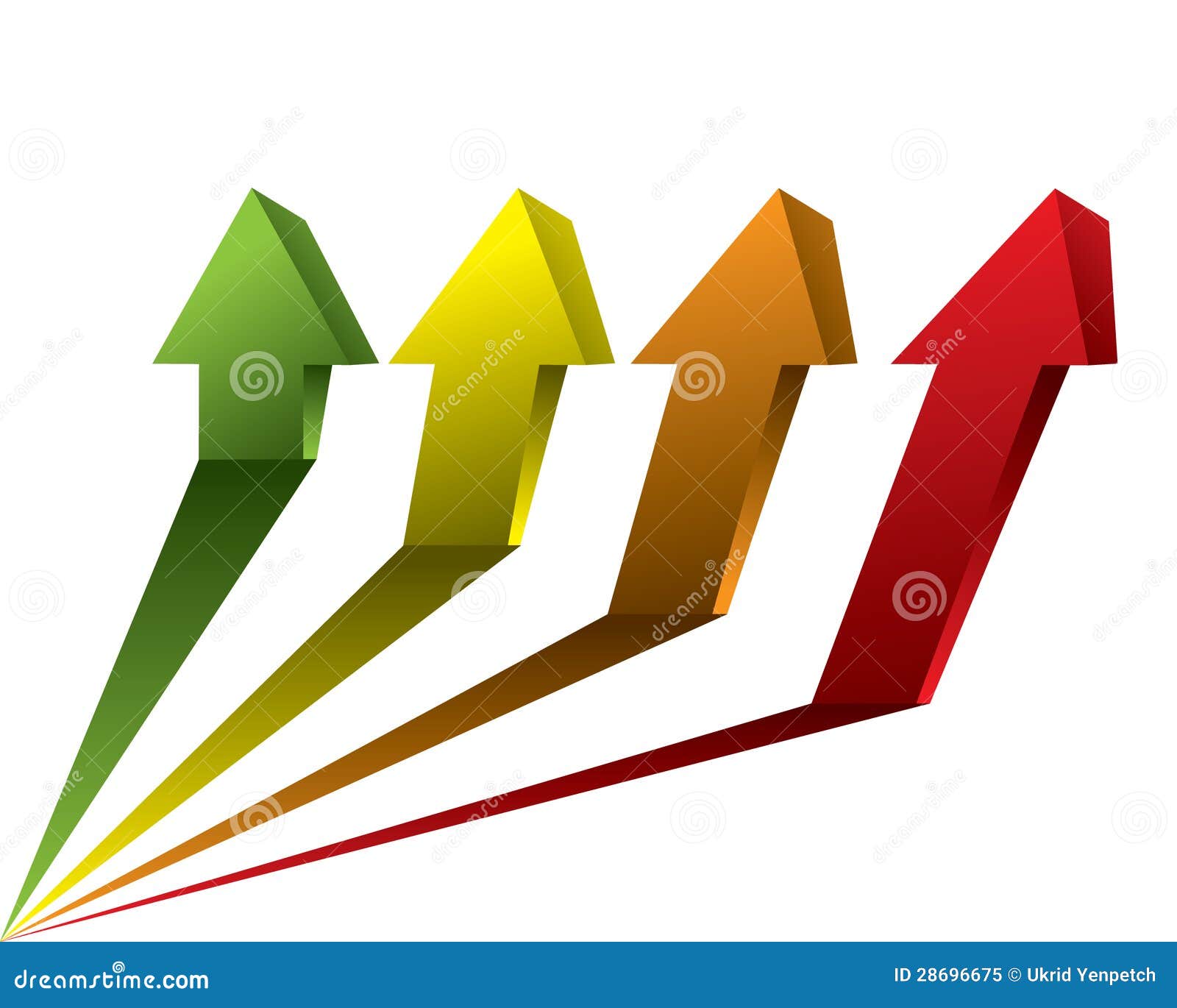 Vector graph chart arrow stock vector. Illustration of business - 28696675