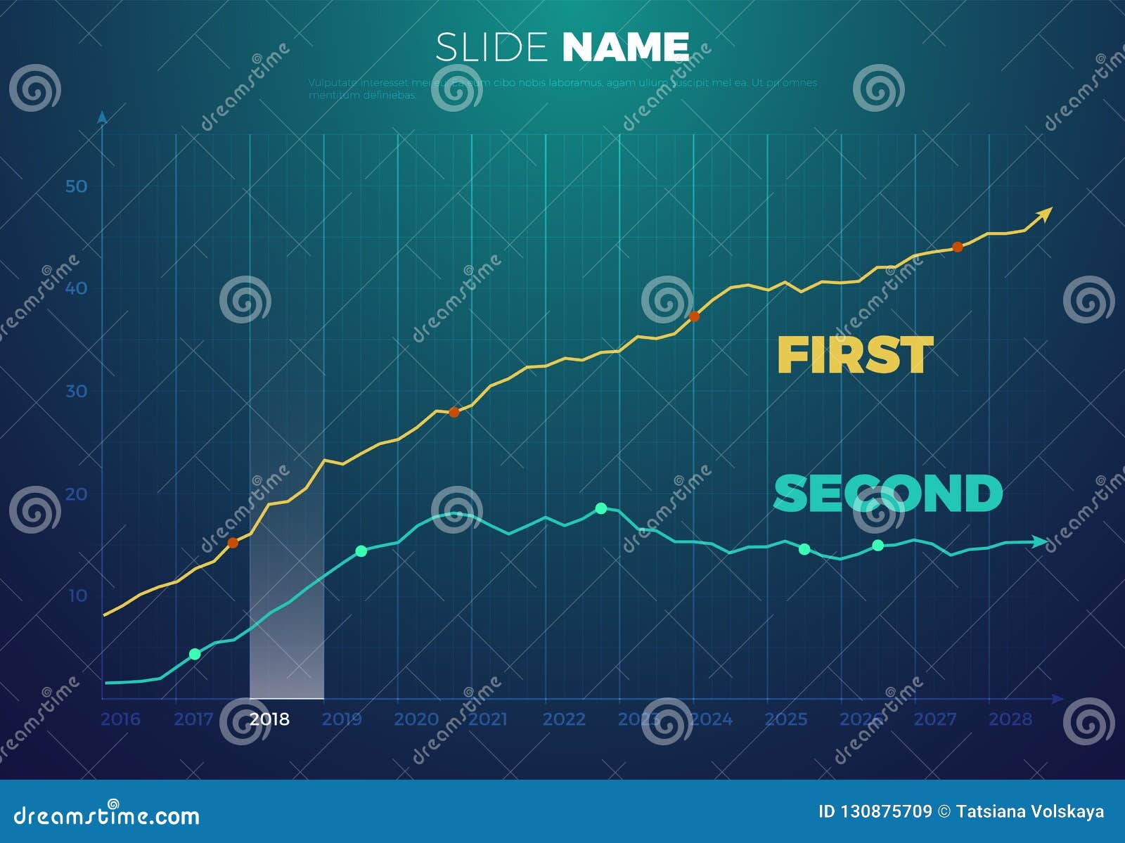 Vector Graph Design with Infographic Template. Data Visualization for ...