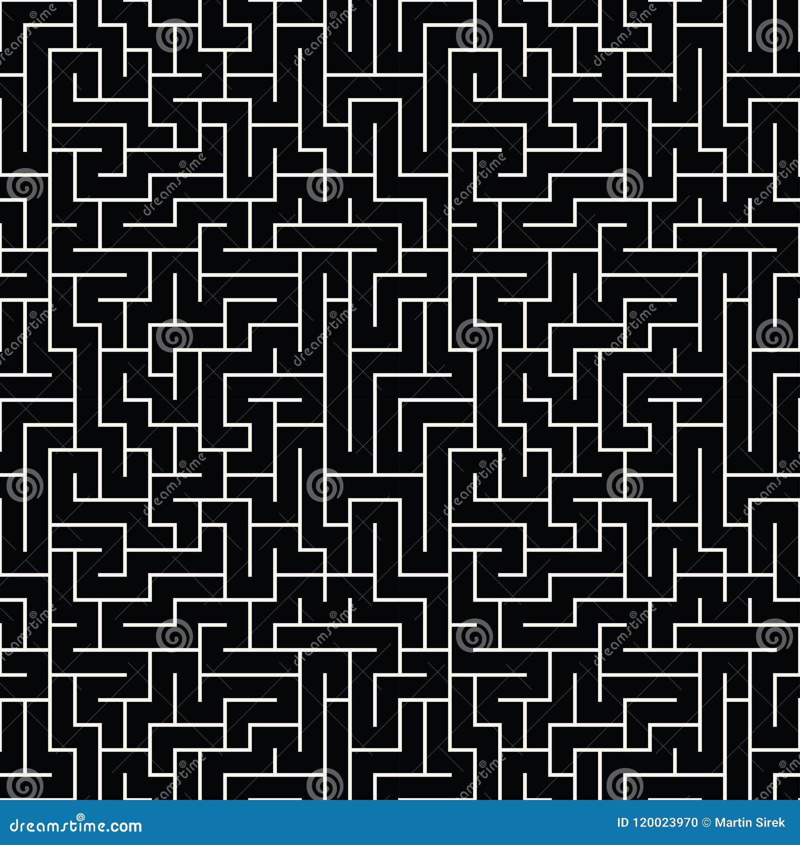 Vector Graphic Abstract Geometry Maze Pattern Stock Vector ...