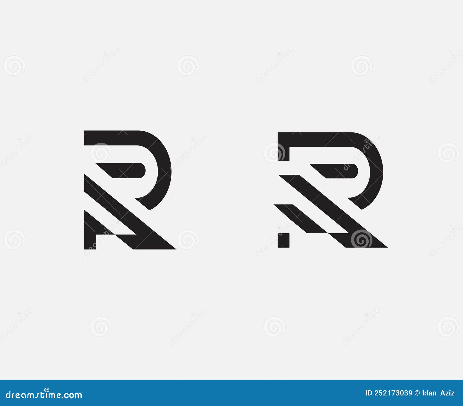 Vector Graphic of Abstract R Logo Concept Stock Vector - Illustration ...