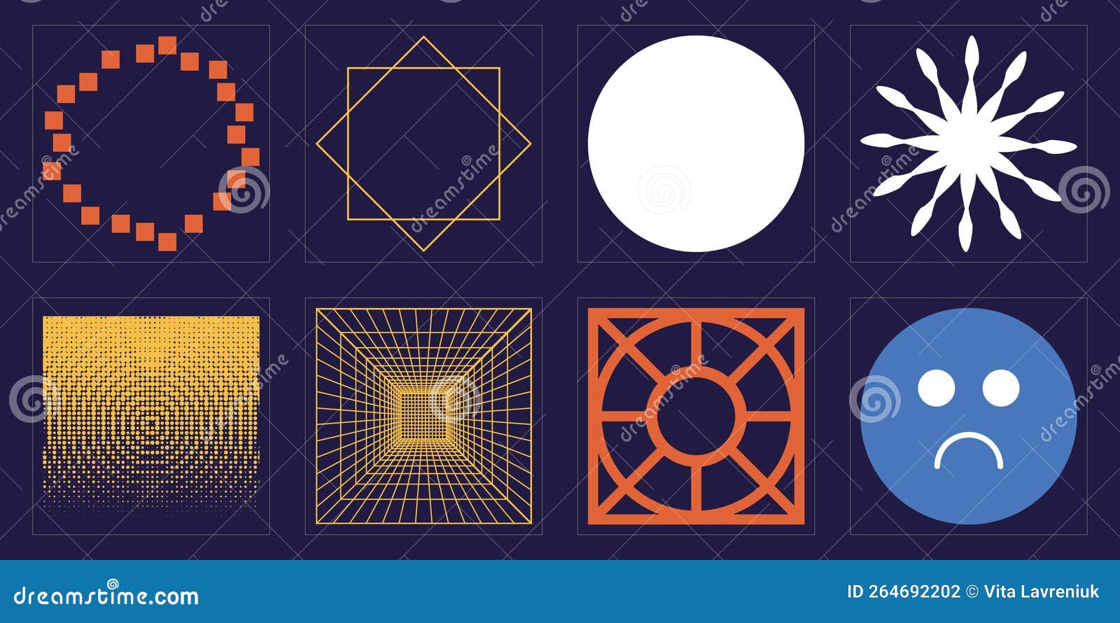 Vector Graphic Assets Set. Extraordinary Graphic Assets. Modern ...