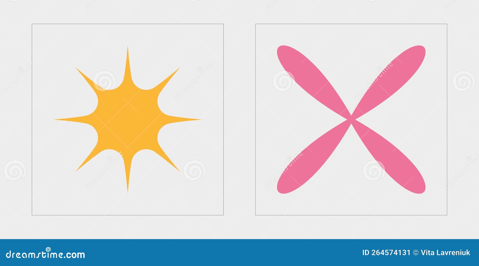 Vector Graphic Assets Set. Extraordinary Graphic Assets. Modern ...