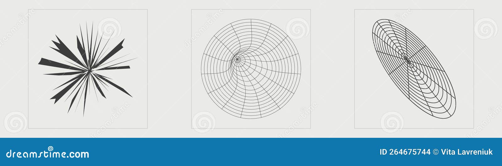 Vector Graphic Assets Set. Large Set of Retro Objects for Design. Flat ...