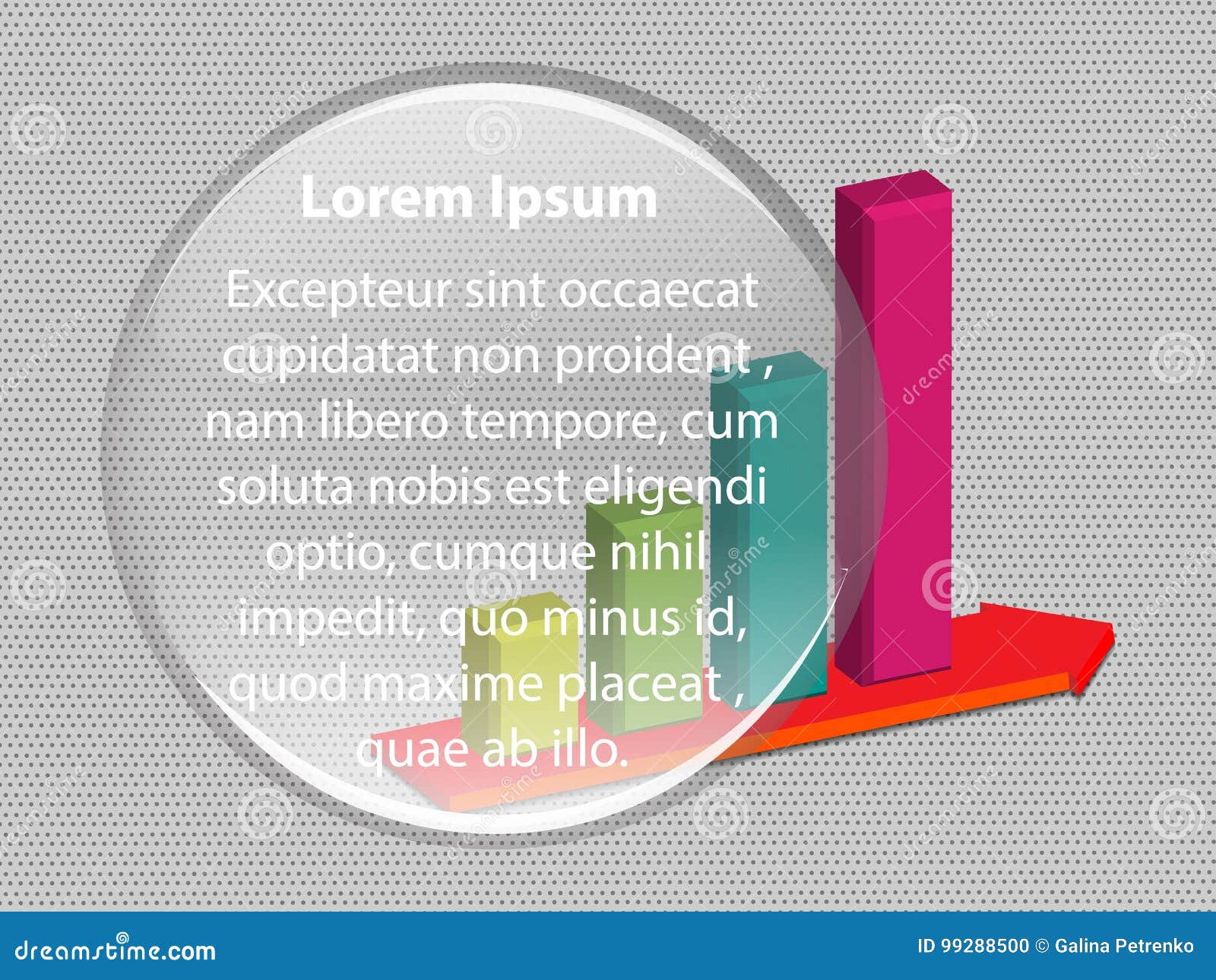 Vector Graphic Banner with Transparent Circle To Record Their Arbitrary ...