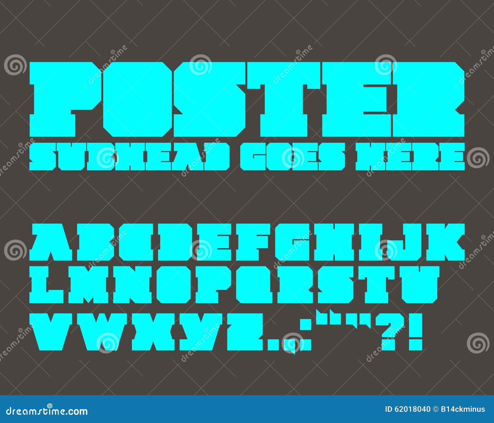 Vector Graphic BOLD Alphabet Set Stock Vector - Illustration of letter ...