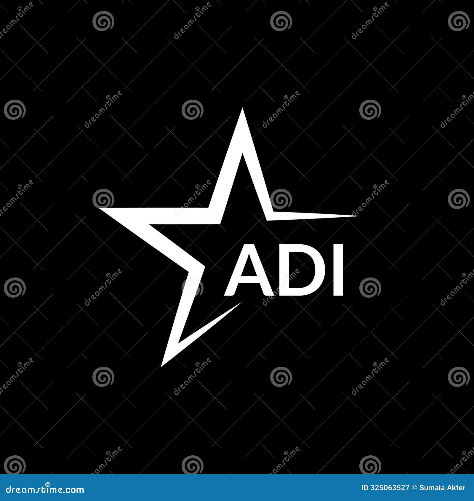 Vector Graphic Branding Letter Element. BLACK Background. ABSTRACT ...