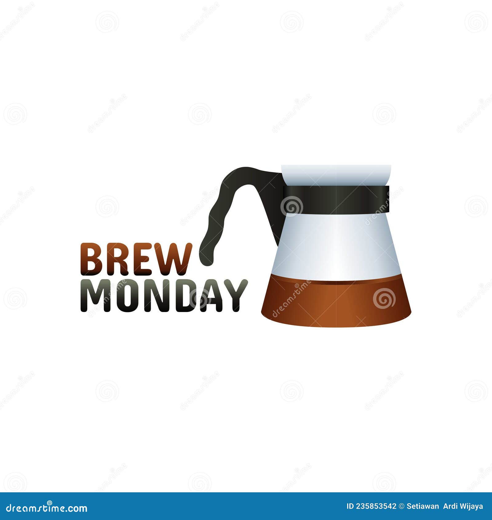 Vector Graphic of Brew Monday Stock Vector - Illustration of americano ...