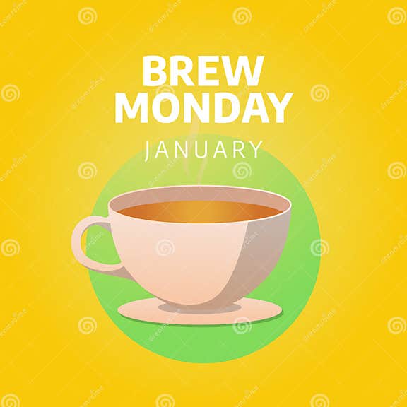 Vector Graphic of Brew Monday Ideal for Brew Monday Celebration Stock ...
