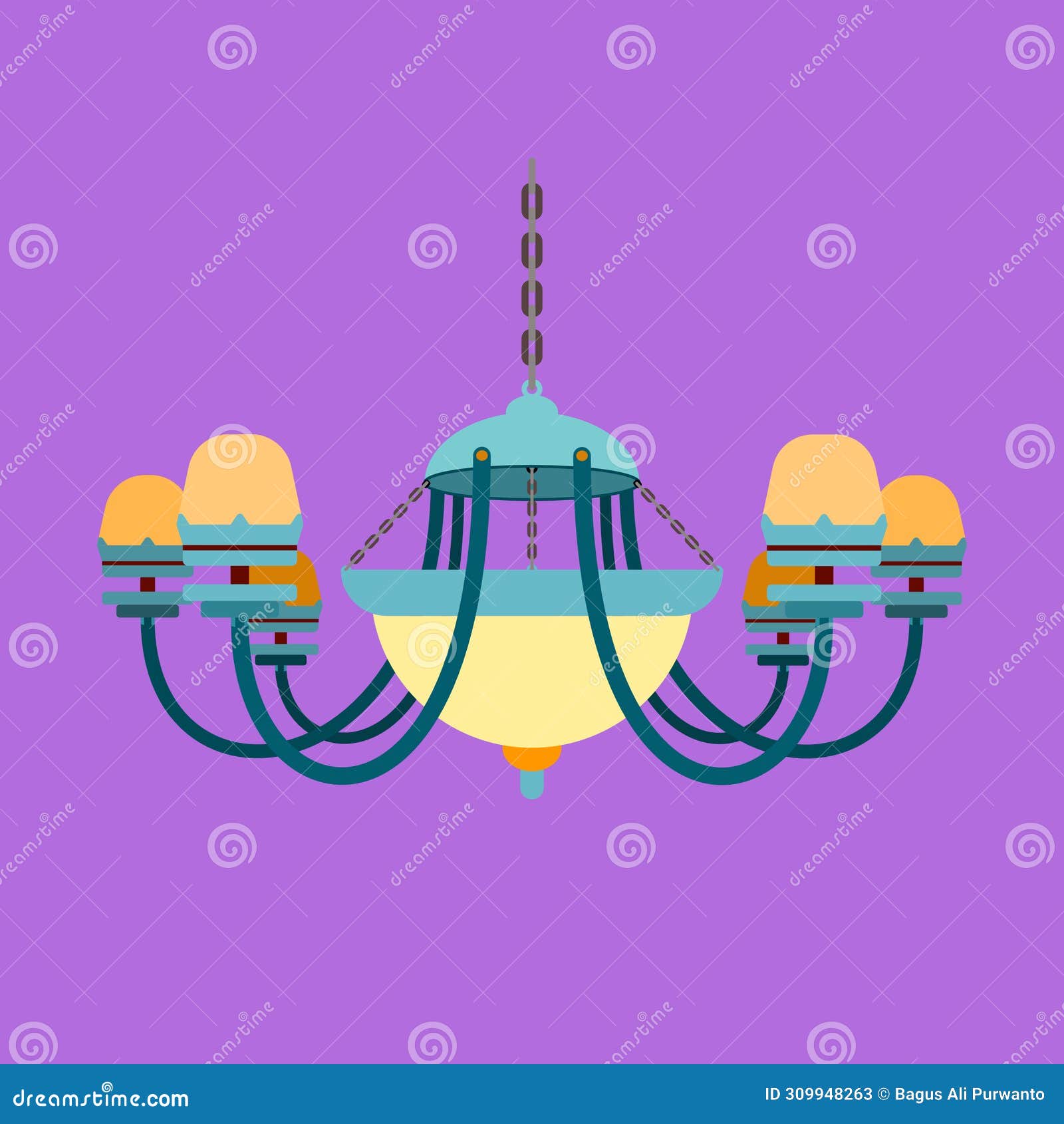 Vector Graphic of Chandeliers Stock Image - Illustration of indoor ...