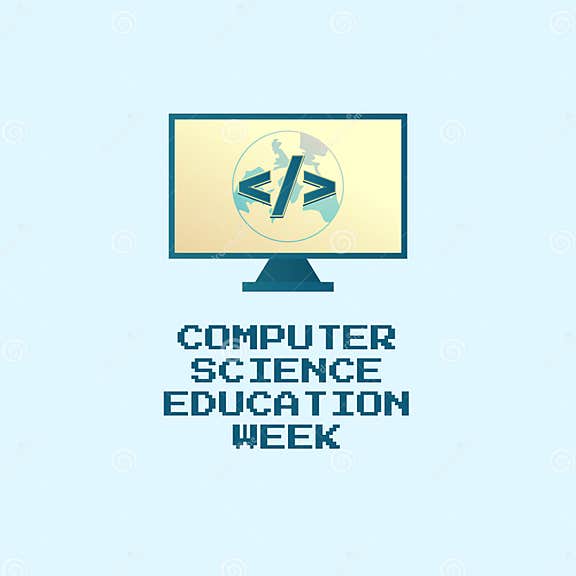 Vector Graphic of Computer Science Education Week Ideal for Computer ...