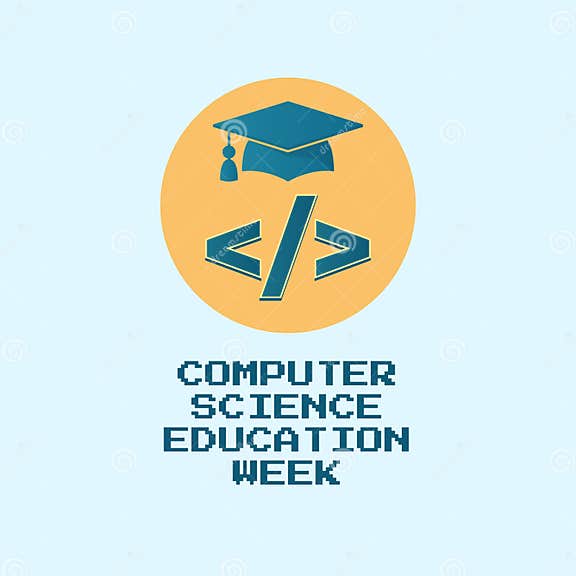 Vector Graphic of Computer Science Education Week Ideal for Computer ...