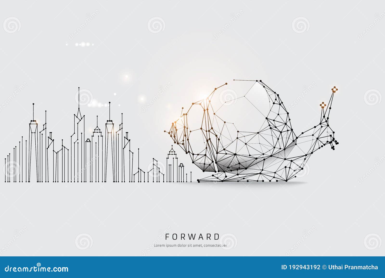 Vector Graphic Concept of Moving Forward Stock Vector - Illustration of ...